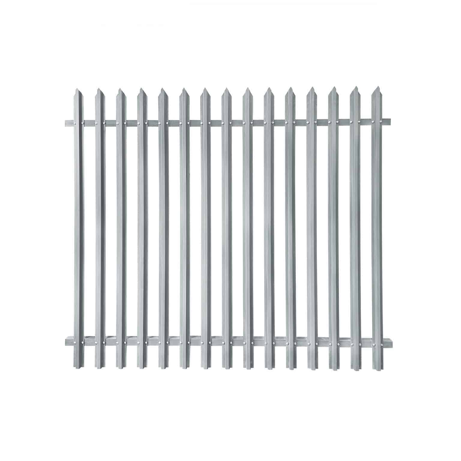 2.4m High x 2.72 Wide Grey Fence Panel - Engineered Composites