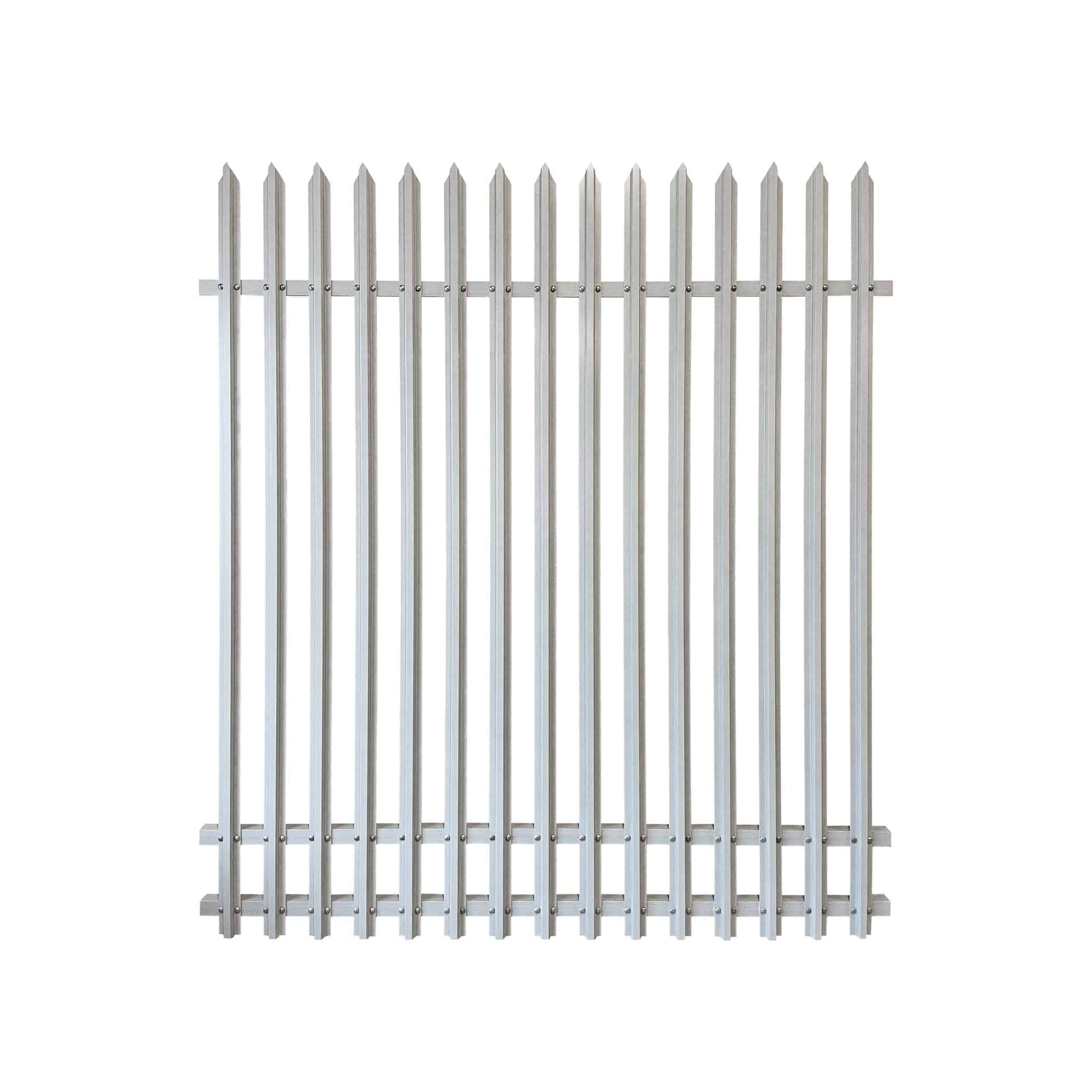 3m High x 2.72 Wide Grey Fence Panel - Engineered Composites