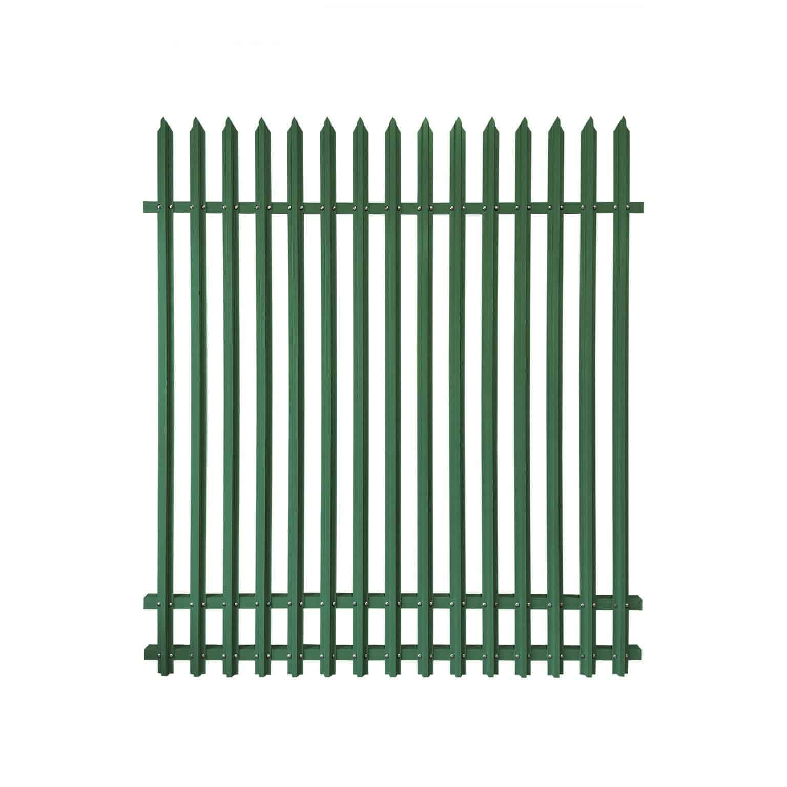 3m High x 2.72 Wide Green GRP Fence Panel