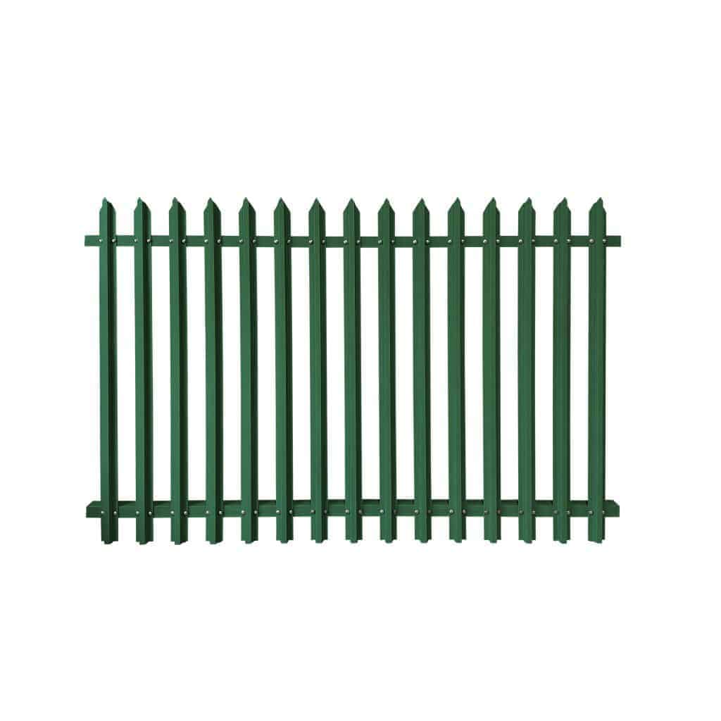 1.8m High x 2.72 Wide Green GRP Fence Panel