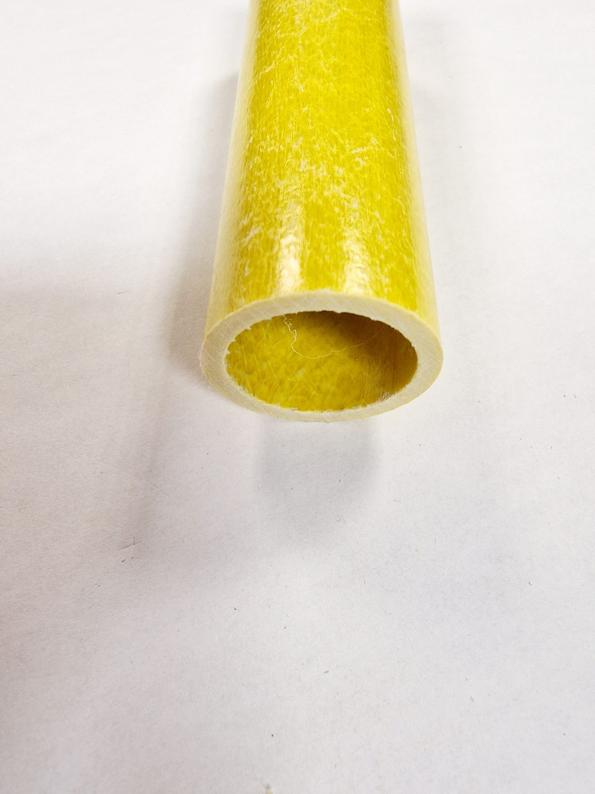 31mm OD 25mm ID GRP Hollow Tube – 6m long Yellow - Engineered Composites