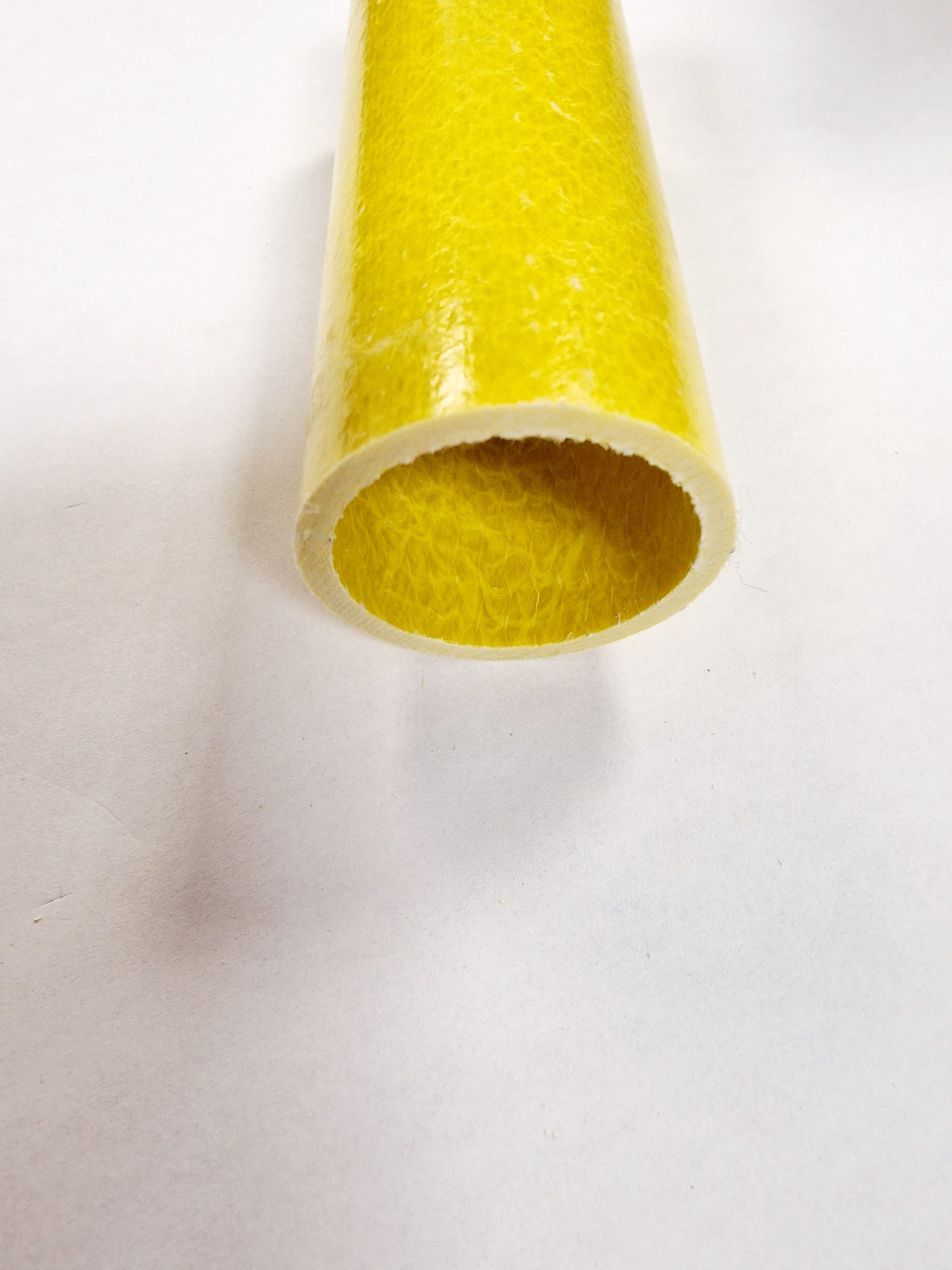 38mm OD 32mm ID GRP Hollow Tube – 6m long Yellow - Engineered Composites
