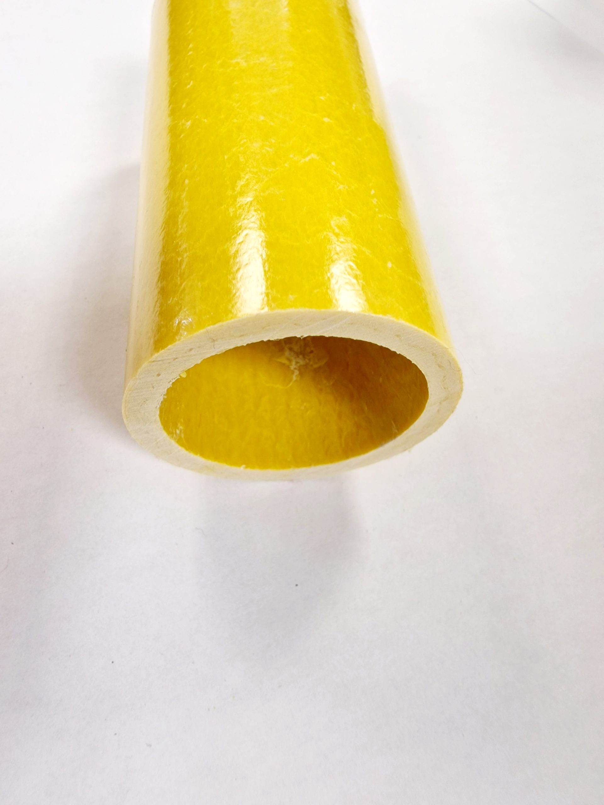 50mm OD 40mm ID GRP Hollow Tube – 5m long Yellow - Engineered Composites